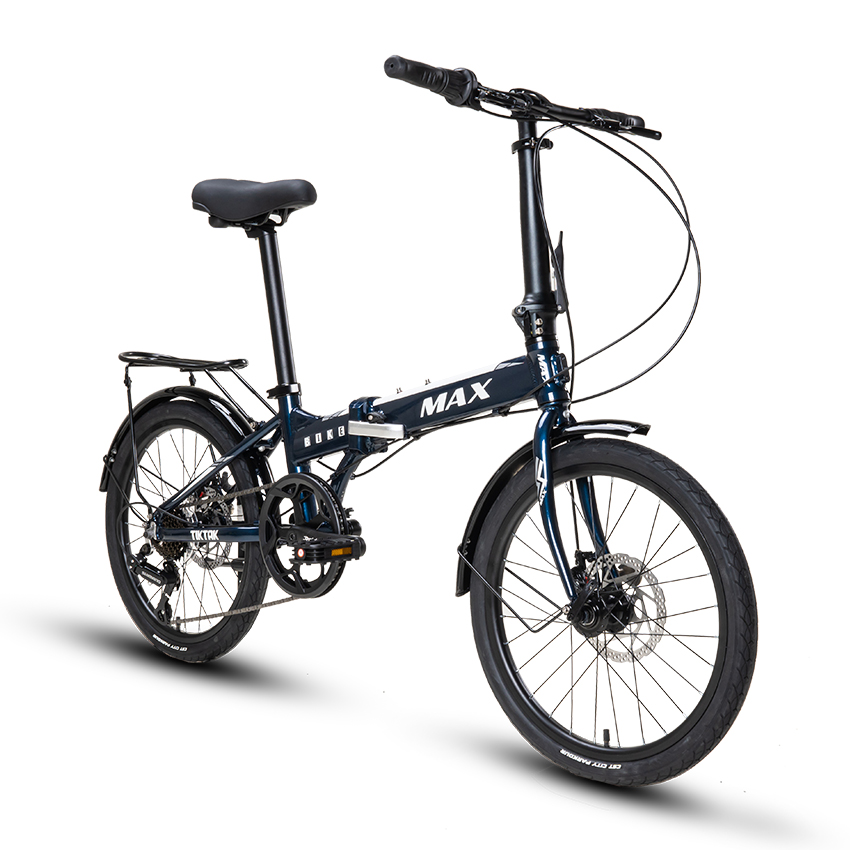 Xe Đạp Gấp Folding MAX BIKE Tiktak - Phanh Đĩa, Bánh 20 Inches